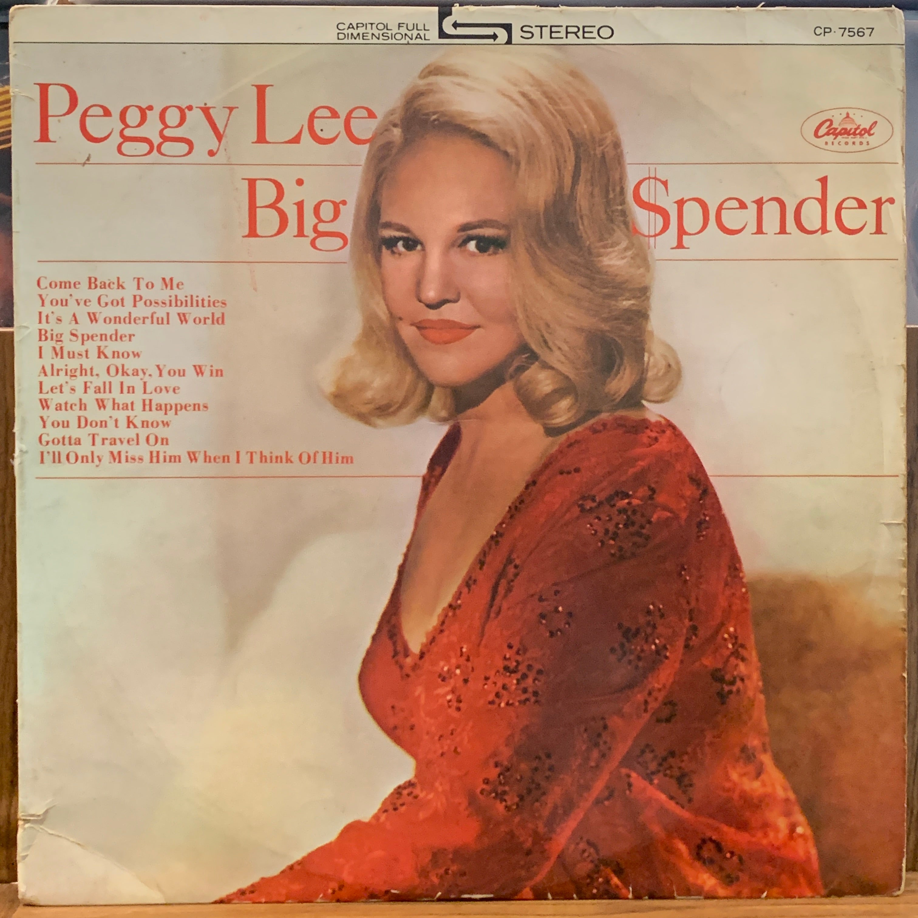 Peggy Lee - Big Spender – Slow Boat